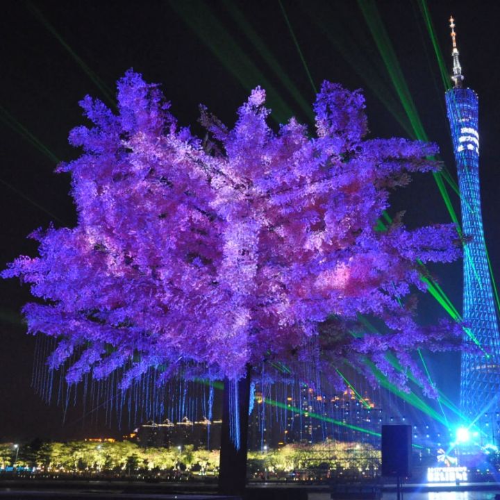 Simulation of cherry tree wedding tree green bully large fake cherry ...