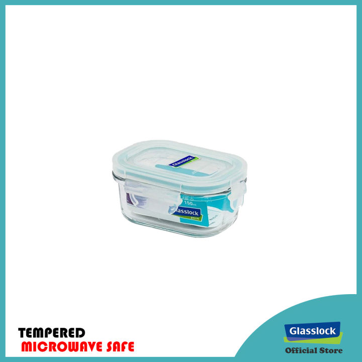 Glasslock Rectangle Type Glass Food Container 150ml (Clear) | Lazada PH