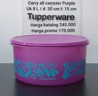 tupperware carry all canister purple and blue ( 1 pcs ) - toples jumbo ...