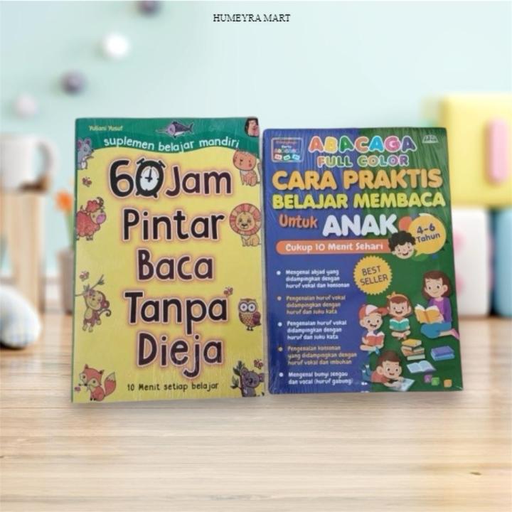 Paket 2 Buku 60 Jam Pintar Baca Tanpa Dieja - Abacaga Cara Praktis ...