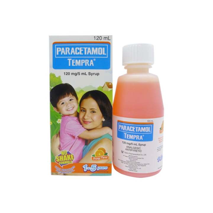 Tempra 120mg / 5mL Orange Flavor 120 mL Syrup | Lazada PH