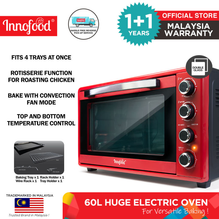 (OFFICIAL STORE) Innofood KT-CL60R 60Litres (60L) Electric Oven With ...