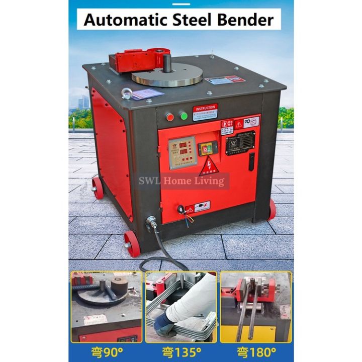 Industrial Steel Bender Mesin Bengkok Besi Automatic Heavy Duty Bar ...