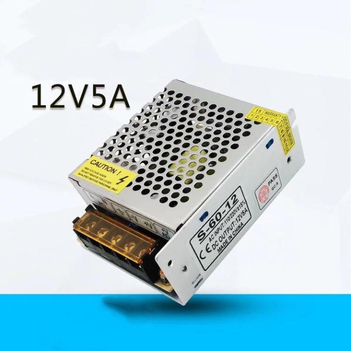 12V 5A 60W Switching Power Supply Transformer For LED Strip Light New ...
