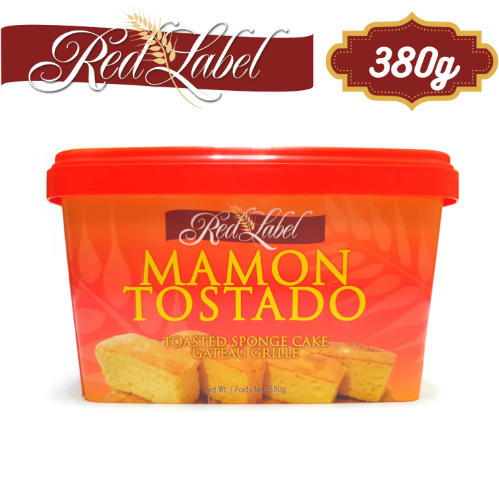 Red Label Mamon Tostado (380g) Toasted Sponge Cake | Delicious Sweet ...