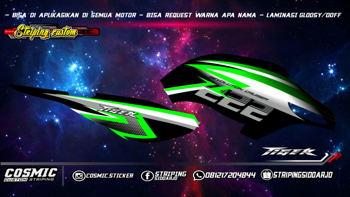 STICKER STRIPING DECAL TIGER REVO 05 | Lazada Indonesia