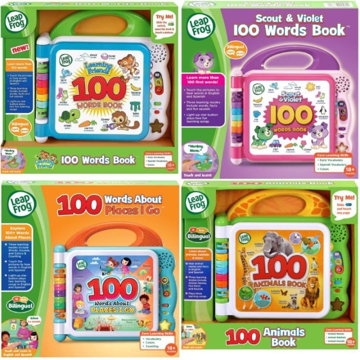 LeapFrog Learning Friends 100 Words Book Places I Go Animals Things ...