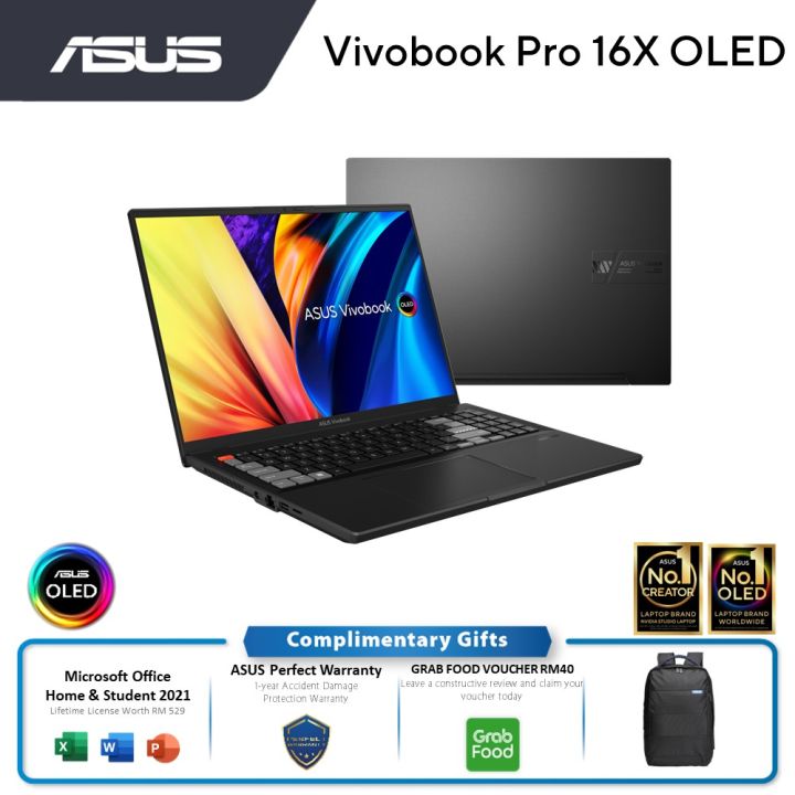 ASUS Vivobook Pro 16X OLED (N7601) i7-12650H/32GB/1TB SSD/16” 3.2K OLED ...