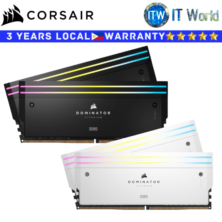Itw | Corsair DDR5 RAM 32GB (2x16GB) 6000Mhz Dominator Titanium Desktop ...