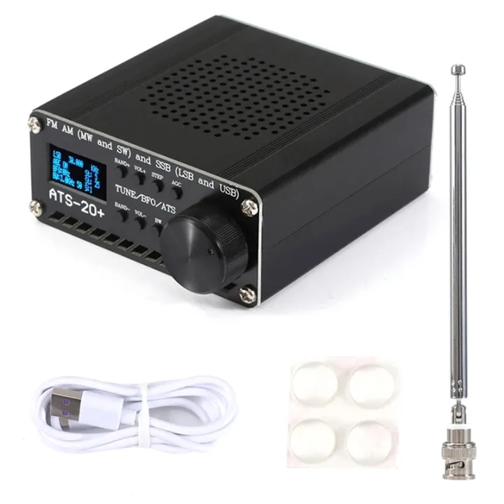 【ssq mall】ATS-20+ Plus V2 SI4732 SDR Radio Receiver with OLED Display ...