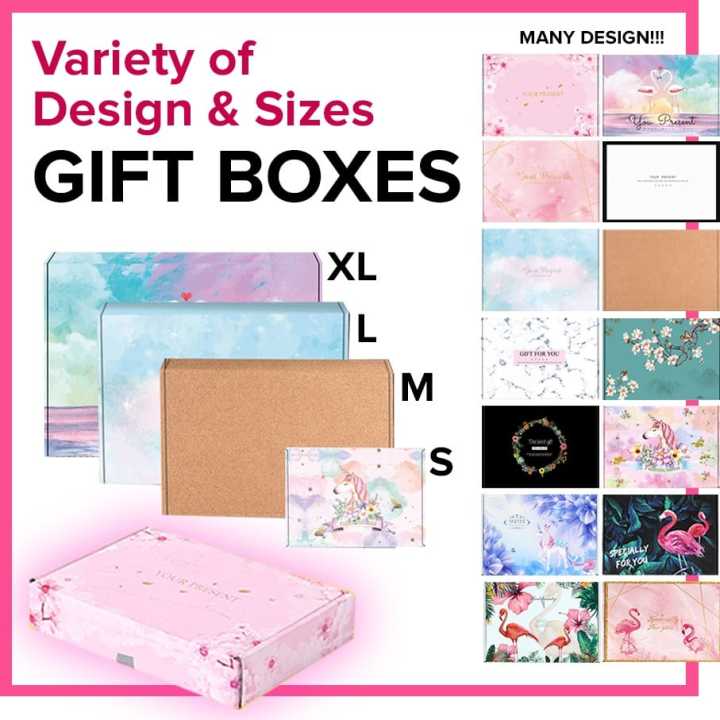 Gift Box for present and product of S / M / L / XL Size with 7 Designs ...