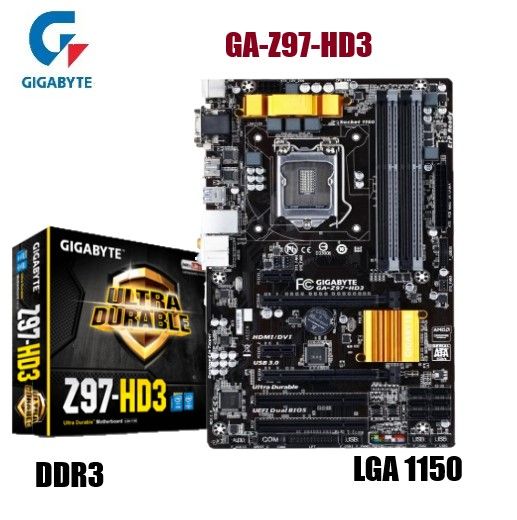 1150/MAINBOARD/ GIGABYTE GA-Z97-HD3/GEN4-5/DDR3 | Lazada.co.th