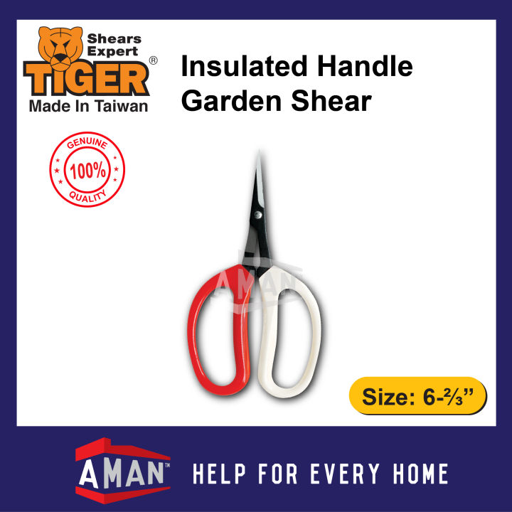 Tiger Insulated Handle Garden Shear / Multi Function Garden Shear ...