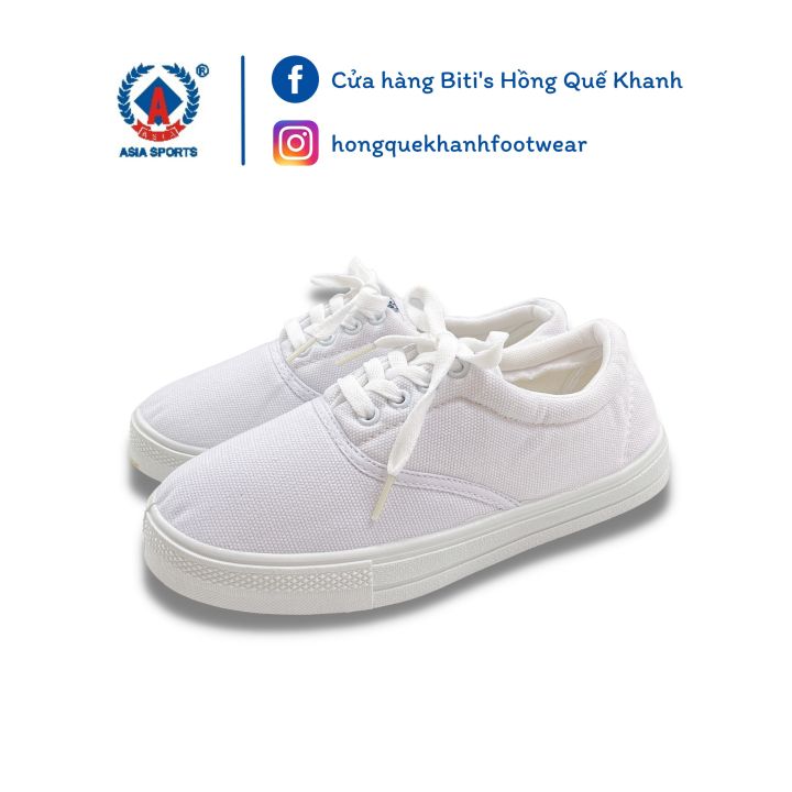Giày Bata Vải Asia Form Nam dành cho học sinh hai màu trắng, xanh ...