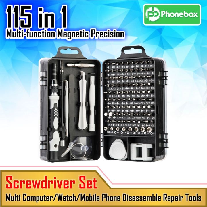 115 In 1 Multi-function Magnetic Precision Screwdriver Set Multi Computer/Watch/Mobile Phone ...