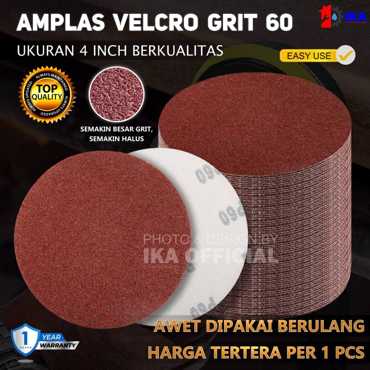 Amplas Bulat Velcro Grit Grid 60 Termurah Berkualitas / PROMO AMPLAS ...