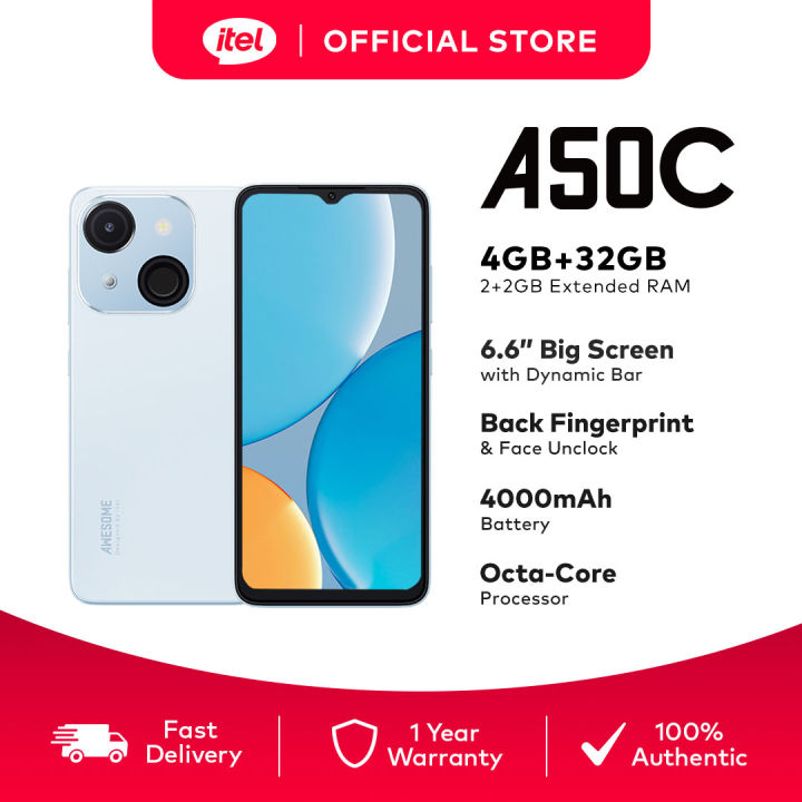itel A50C RAM4GB(2+2GB)+ROM32GB 6.6" Big Screen with Dynamic Island ...