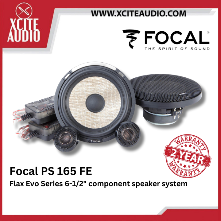 Focal PS 165 FE Flax Evo Series 6.5" 6-1/2" (16.5cm) Component Speaker ...