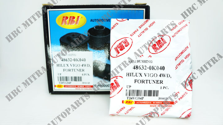 Bushing Upper Arm Atas Fortuner Hilux Double Cabin DC 48632-0K040 RBI ...