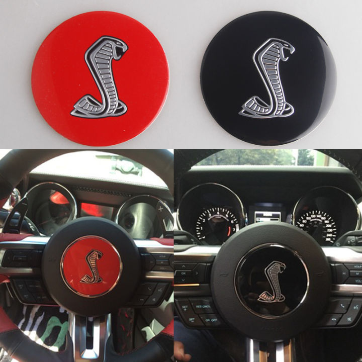 85mm Steering wheel emblem for Ford Mustang GT350 shelby Steer wheel ...