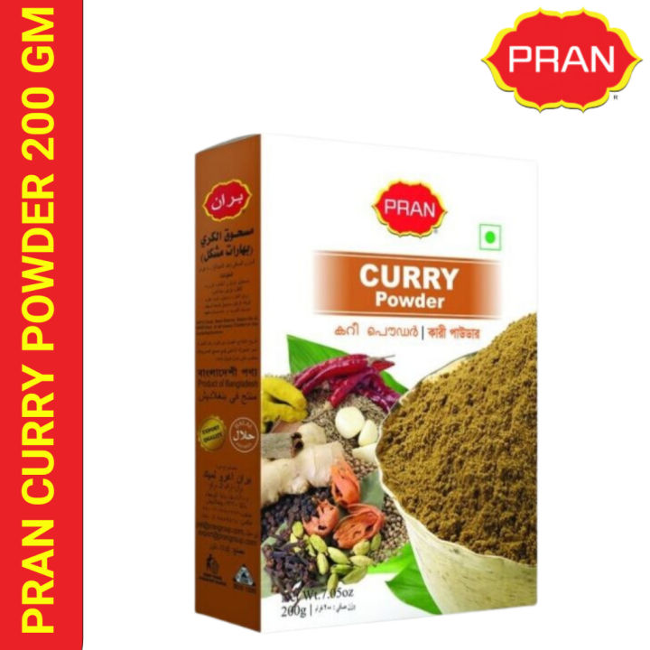 PRAN CURRY POWDER 200 GM(HALAL) d | Lazada