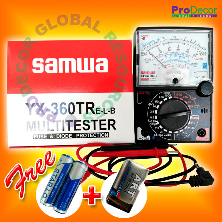 Samwa/Sunma Analog Multimeter Multi Meter Tester With Buzzer YX-360TR ...