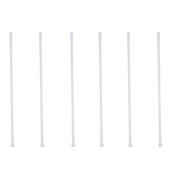 6X Spring Loaded Extendable Telescopic Net Voile Tension Curtain Rail ...