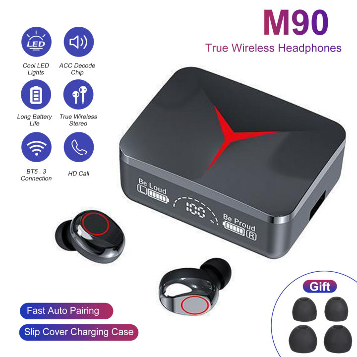 Wireless M90 Pro 5.2 Bluetooth Earbuds Touch Control Stereo Sound ...