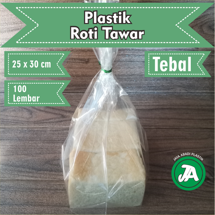 Plastik Roti Tawar 25 x 30 Cm Plastik Roti Manis Isi 100 Lembar ...