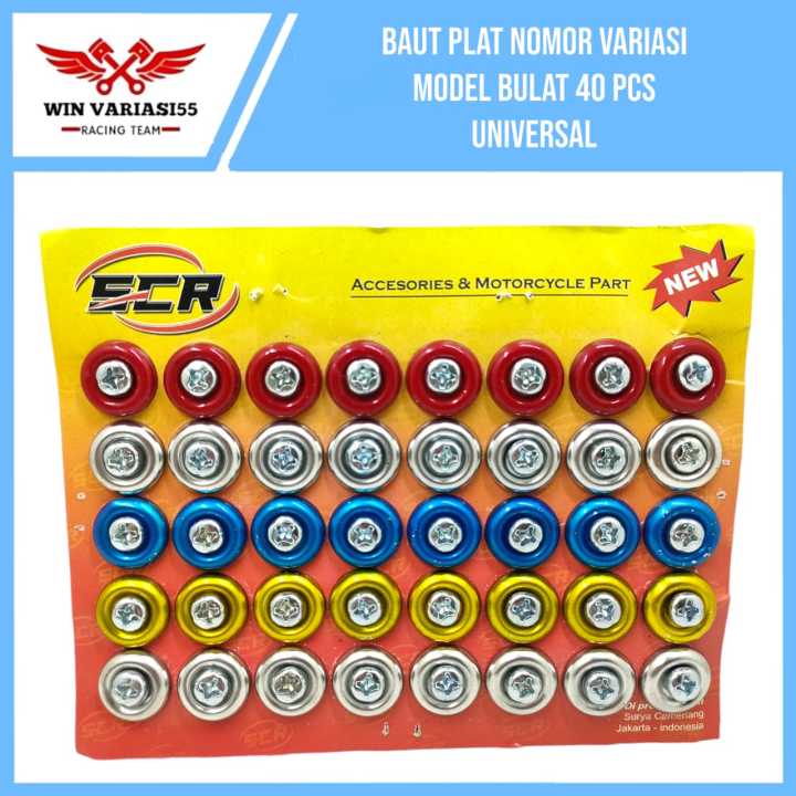 Baut plat nomor baut variasi model bulat baut obeng plat nomor satu ...
