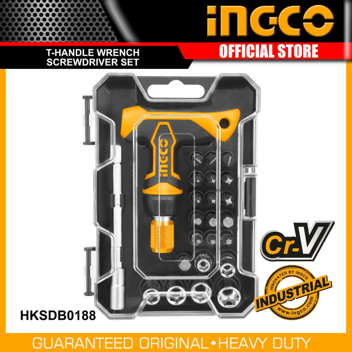 Ingco HKSDB0188 24pcs Industrial T-Handle Wrench Screwdriver Set IHT ...