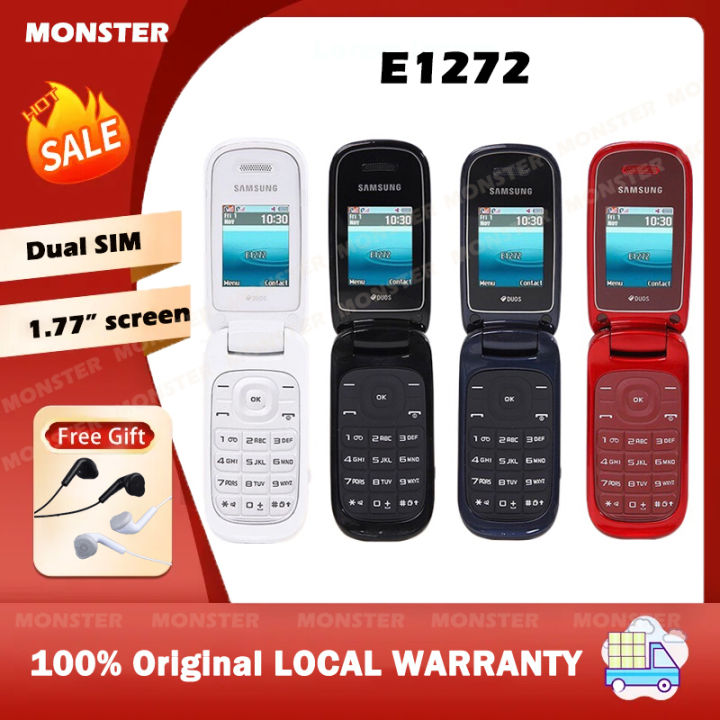 Samsung E1272 Original Keypad Phone Flip Phone 2G Button Dual Sim Card ...