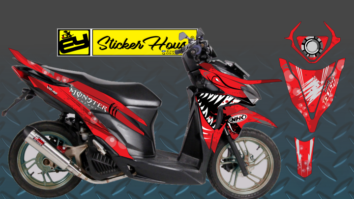 Honda CLICK version2 Decals Laminated | Lazada PH