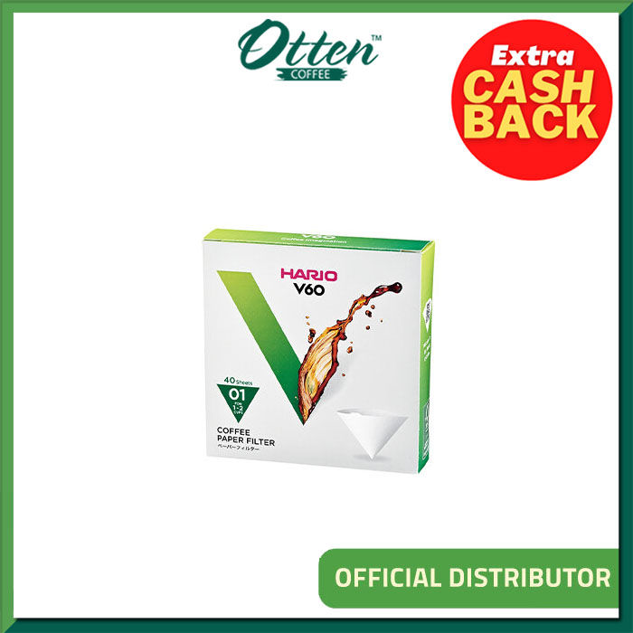 Hario - Kertas Saringan Kopi V60 Paper Filter VCF-01-40W (40lbr ...
