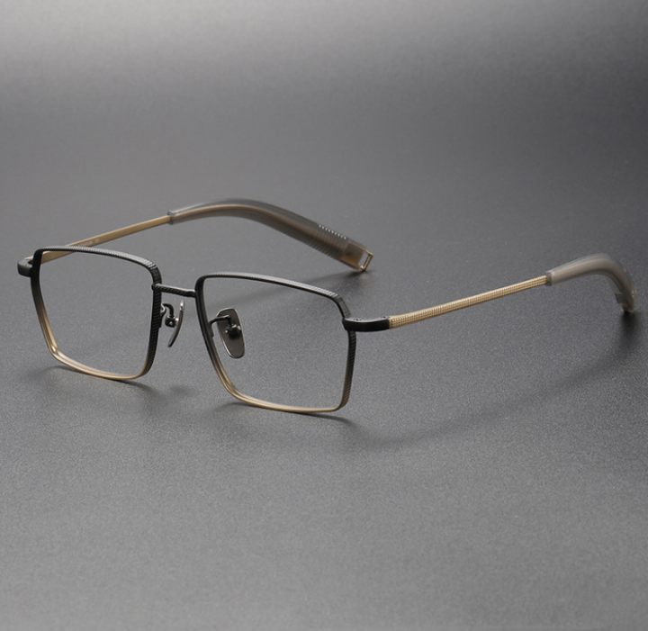 Japanese Handmade Pure Titanium Eyeglasses Frame Retro Men Optical ...
