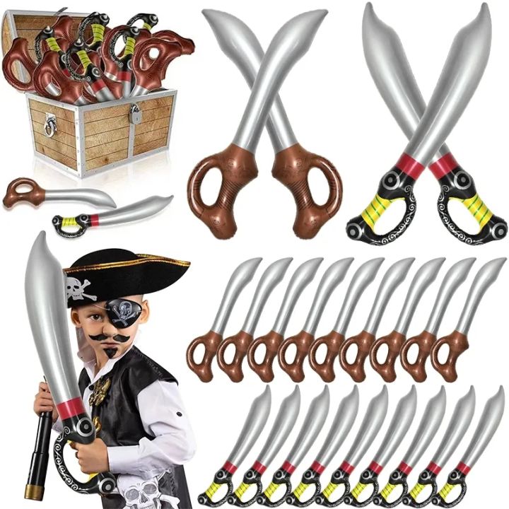 Inflatable Pirate Knife Swords Balloon Toy For Kids Pirate Theme ...