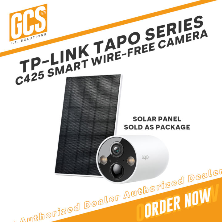 TP-Link Tapo C425 / C425 Kit Smart Wire-Free Security Camera (Solar Panel Kit Add On Available ...