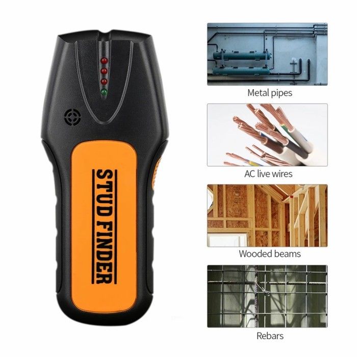 Alat Detektor Dinding Pendeteksi Paku Metal Kabel Listrik Wall Scanner ...