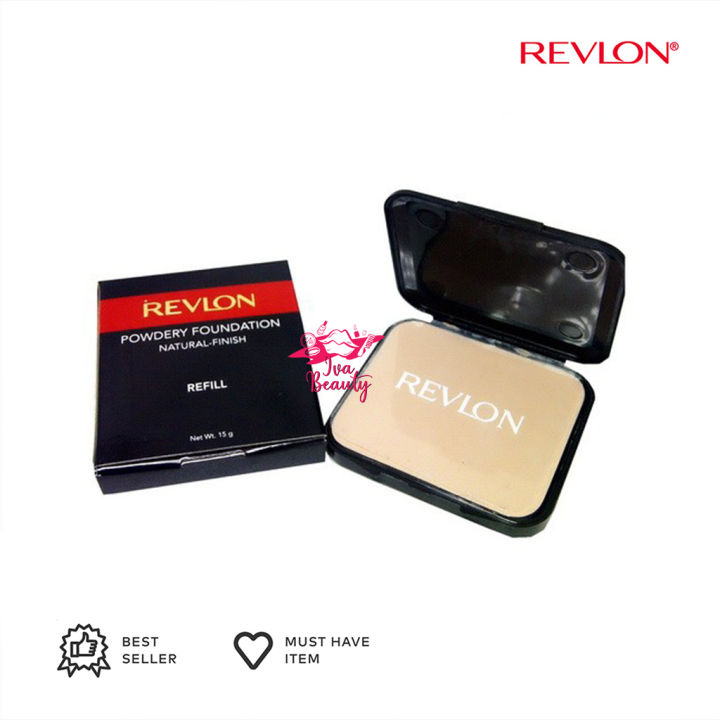 [ Refill ] Revlon Powdery Foundation Natural Finish Compact Powder ...