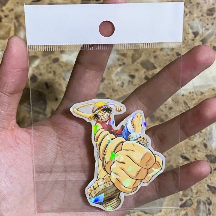 sticker one pice luffy pistol anime sticker decals waterproof stickers ...