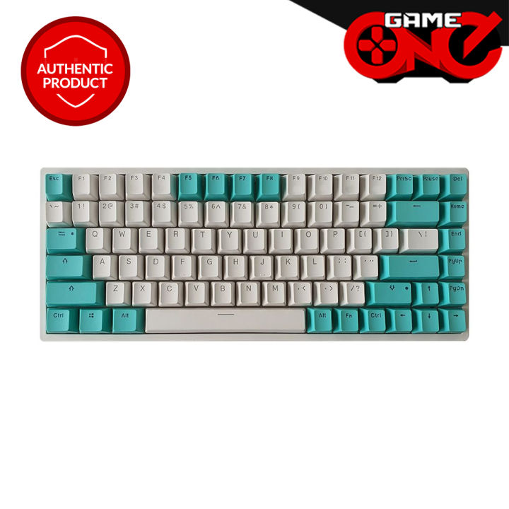 84 Keys PBT Double Shot Keycaps [Turquoise White] | Lazada PH