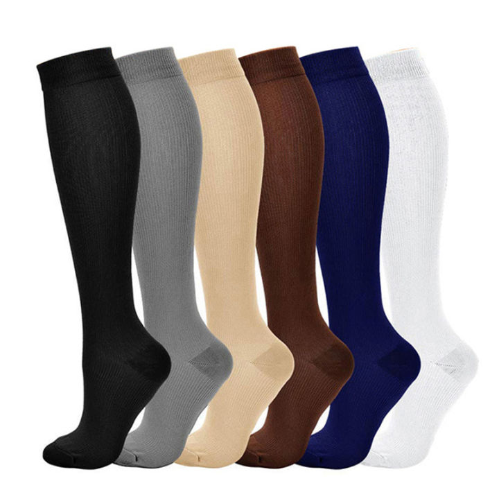 Compression Socks Long Knee High Socking Anti-Fatigue Compression Pain ...