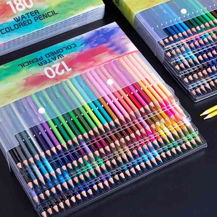 120/150/180/210 Professional Artist Watercolor Pencils Set Water ...