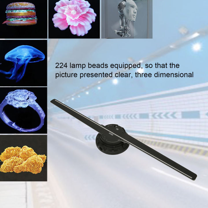 [comebuy88] 3D Hologram Projectors Fan With Control LED Advertising ...