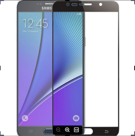 ฟิลม์ Samsung Note 5 ฟิล์มกระจก เต็มจอ กาวขอบ ซัมซุง โน้ต5 สีดำ Tempered Glass Full film Full ...