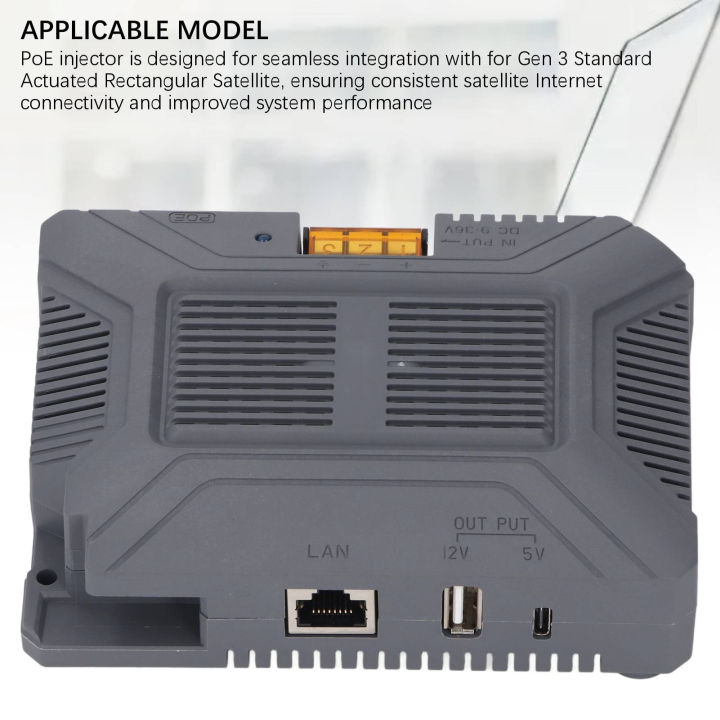 Ethernet Switch PoE Injector Adapter DC9-36V 200W GigE PoE Injector for ...