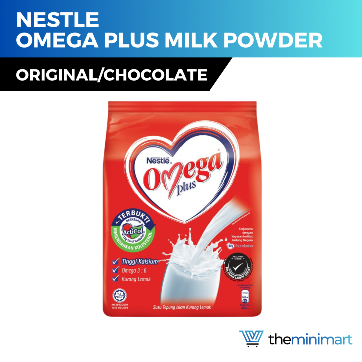 NESTLE Omega Plus Milk Powder 900G/1KG/1.1KG - Original / Chocolate ...