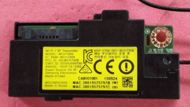 ชุดตัวรับสัญญาณWI-FI ทีวีซัมซุง อะไหล่แท้/ของถอดพร้อมใช้งาน พาร์ท BN59 ...