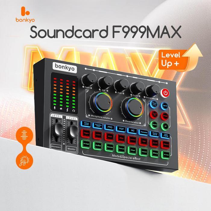 Bonkyo F999MAX sound card live broadcast equipment full set Bluetooth ...