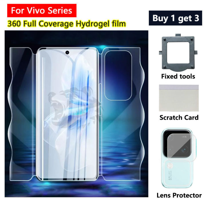 Vivo V30 V29 V27 5G Hydrogel film Vivo V30 V27 Pro Screen Protector 360 Full Coverage for Curved ...